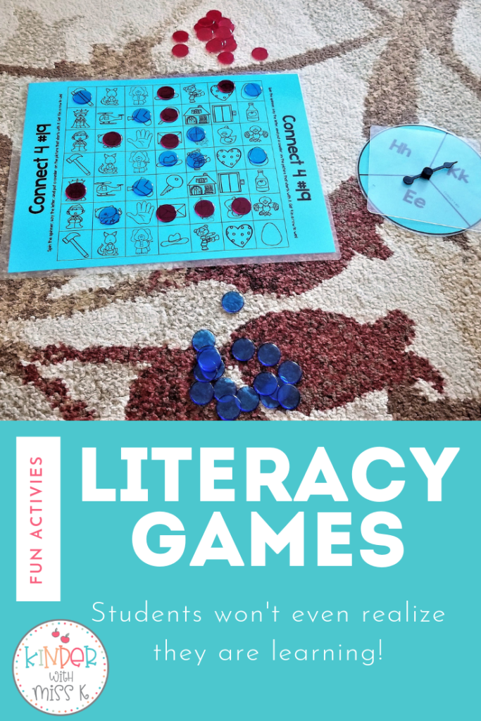 Fun Center Activity: Connect 4 Games - Kinder Witth Miss. K Literacy ...